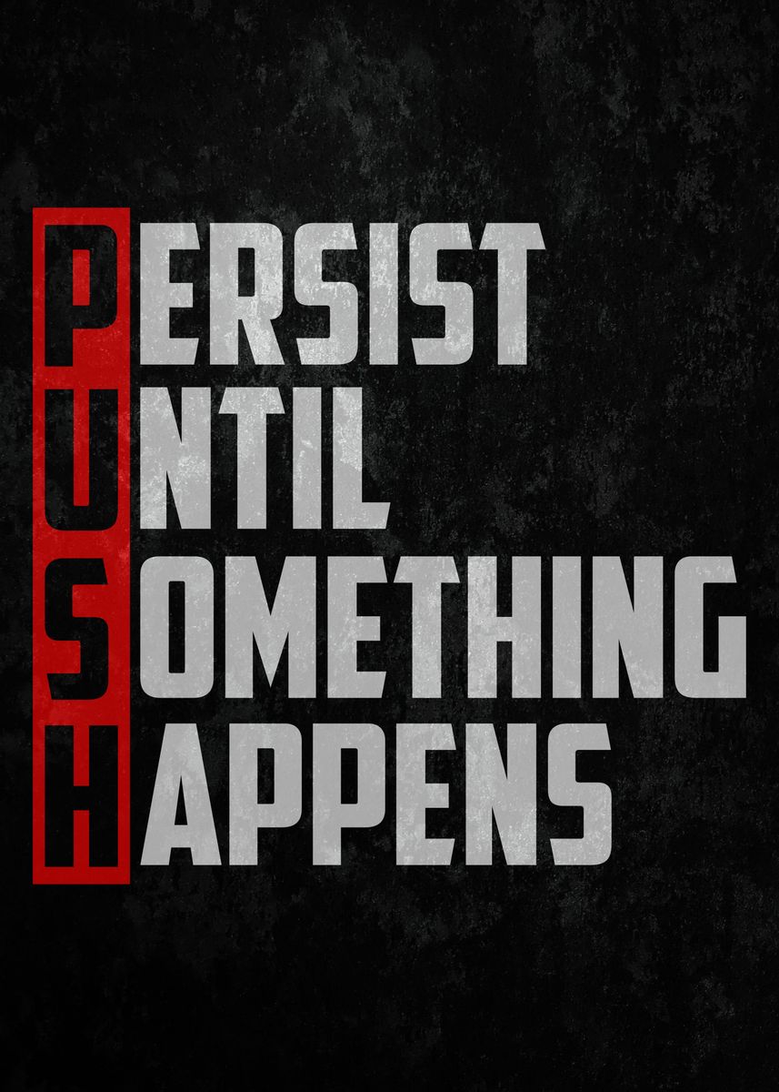 'Push' Poster by paijo ambon | Displate