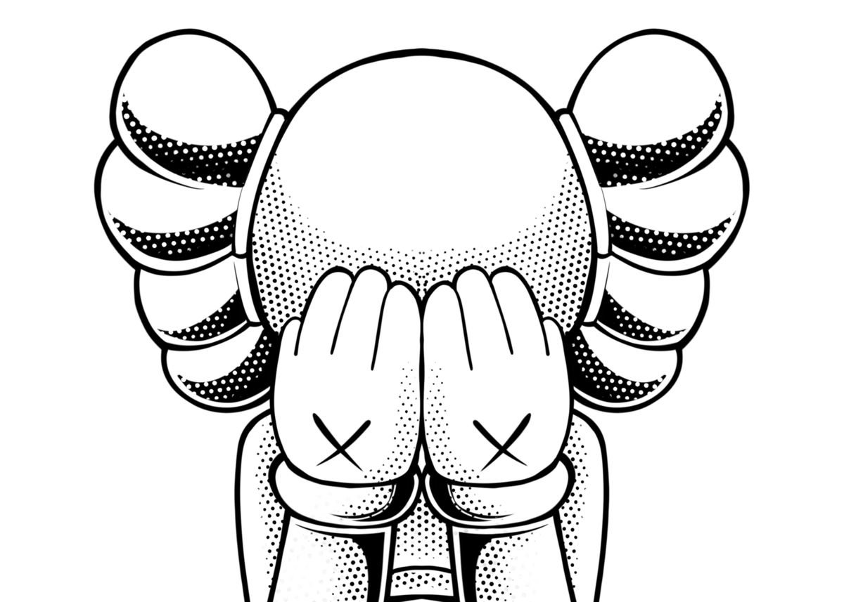 'kaws' Poster by Boon Edgar | Displate