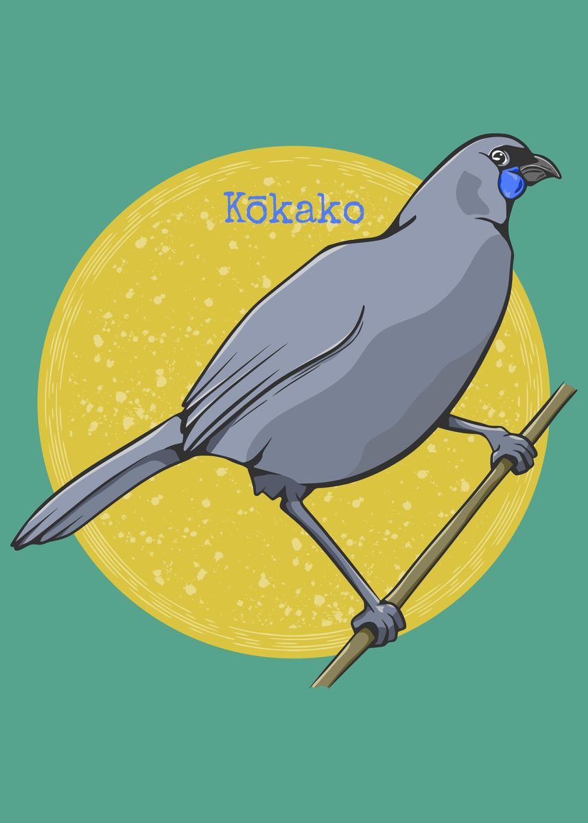 'Kokako' Poster by mailbox disco | Displate