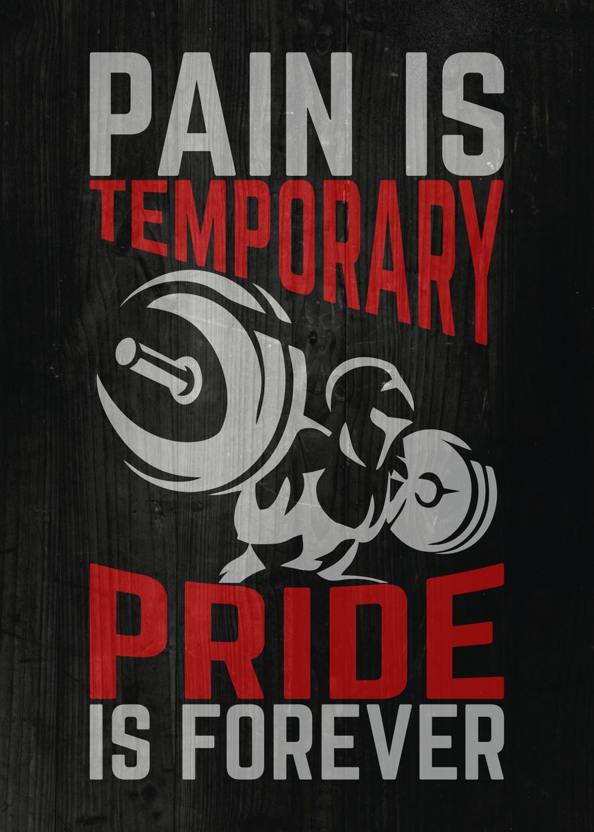 'Pain Is Temporary' Poster by paijo ambon | Displate