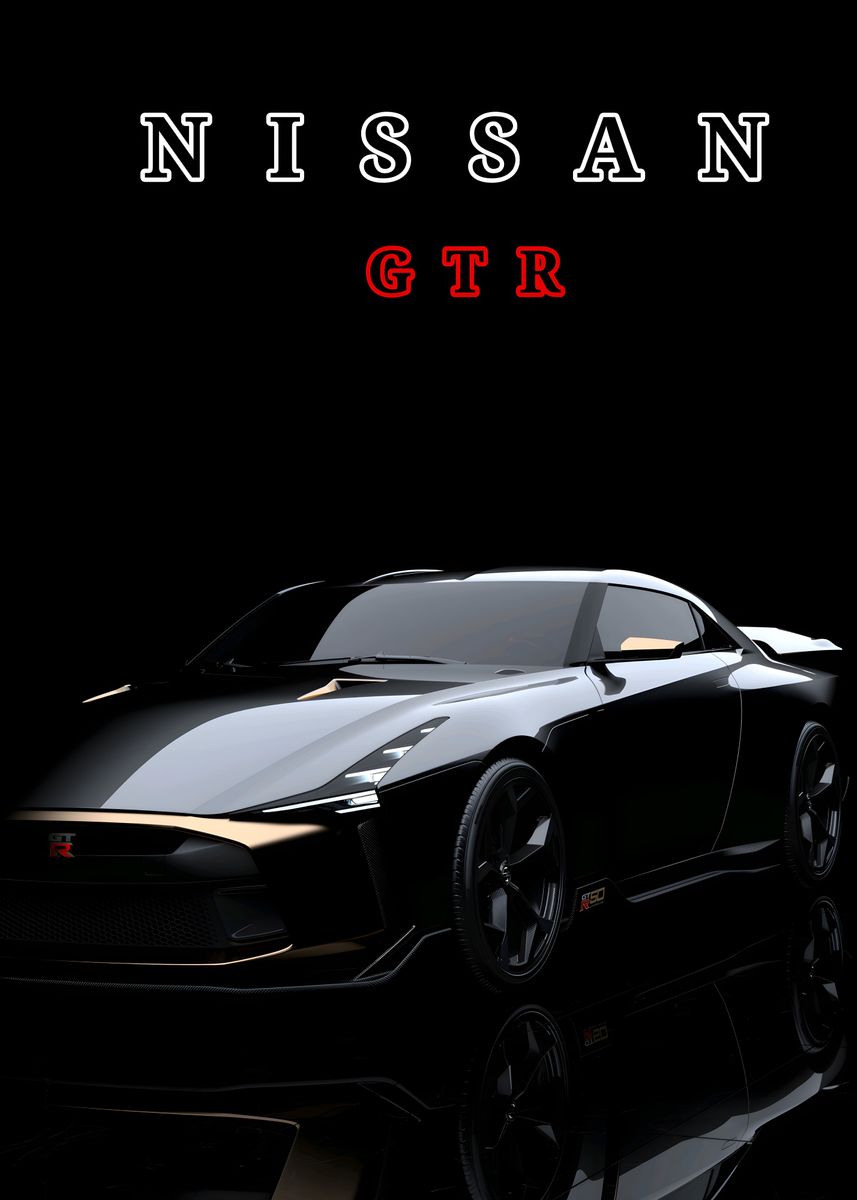 'nissan gtr' Poster, picture, metal print, paint by Recca | Displate