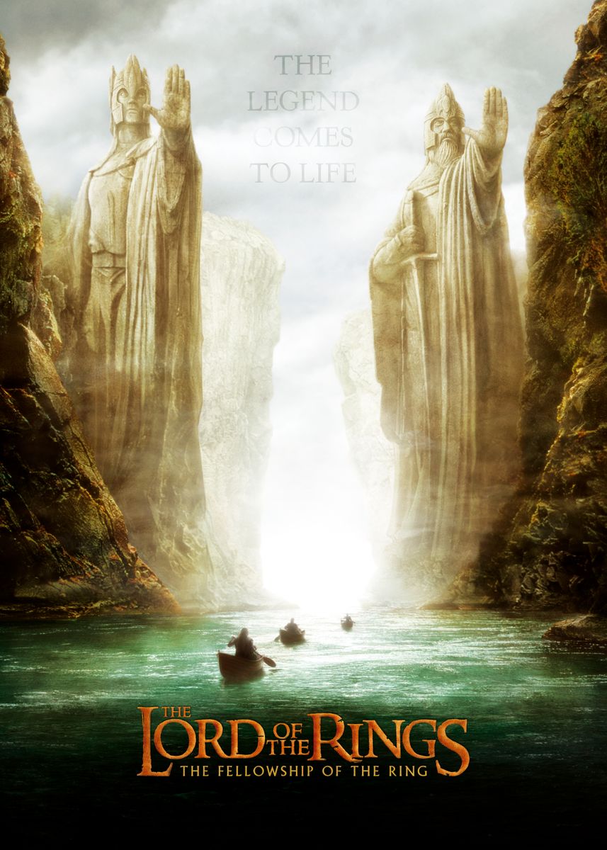 'The Fellowship of the Ring' Poster, picture, metal print, paint by ...