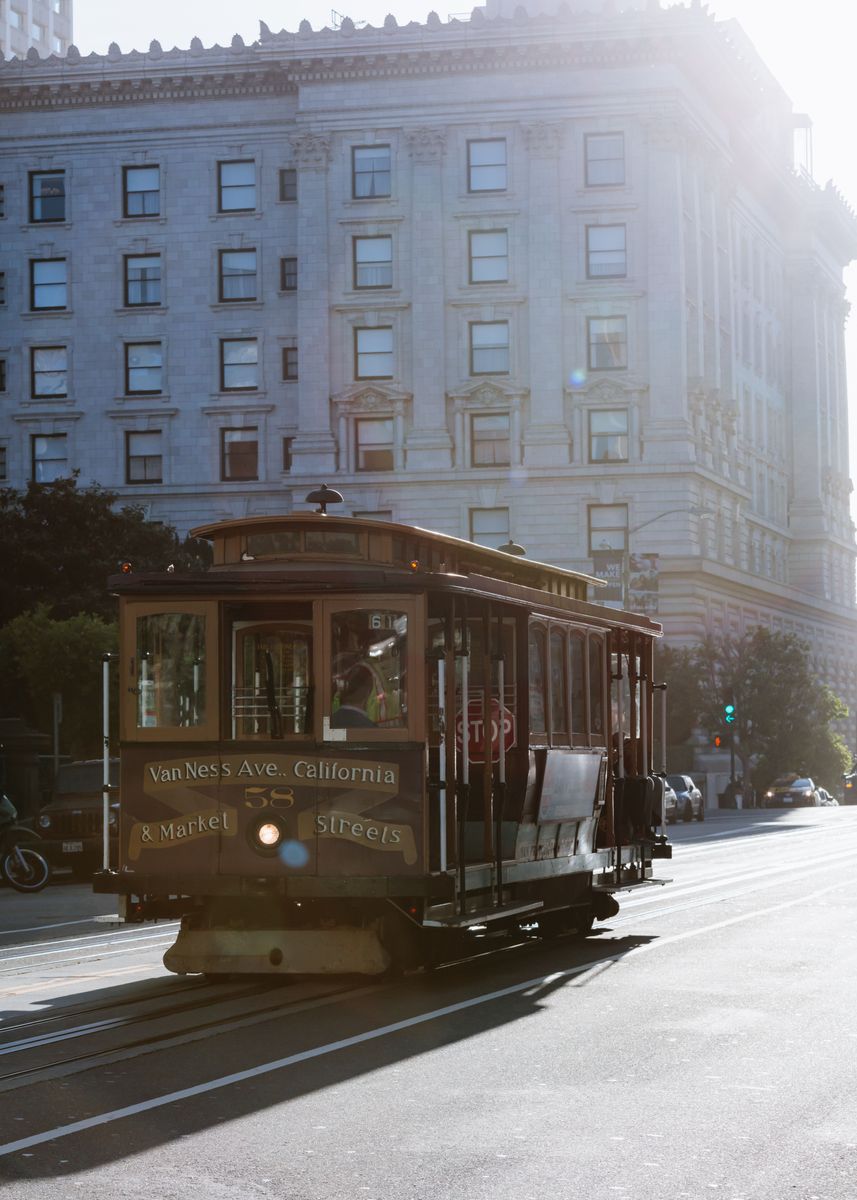 'Famous cable car' Poster, picture, metal print, paint by Matteo ...