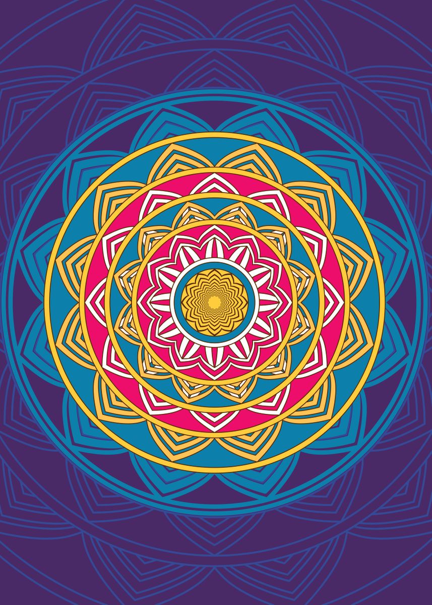 'Abstract stencil Pattern' Poster, picture, metal print, paint by NIZAM ...