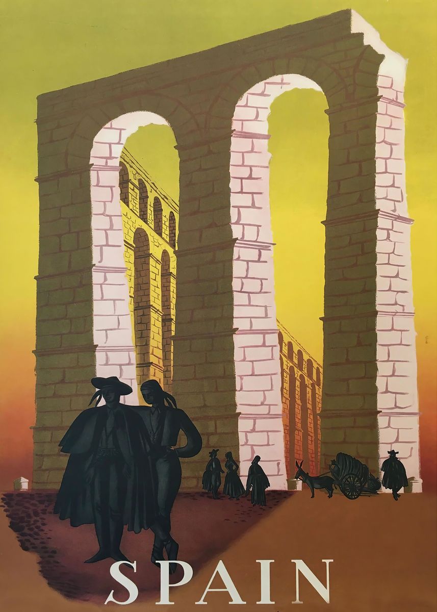 'Poster vintage travel' Poster by JOHN TEAM | Displate