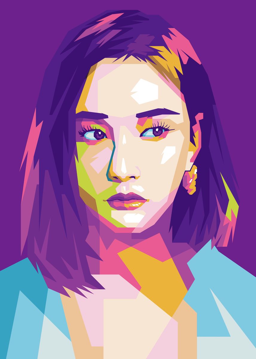 'J STAYC' Poster, picture, metal print, paint by Rochefort | Displate