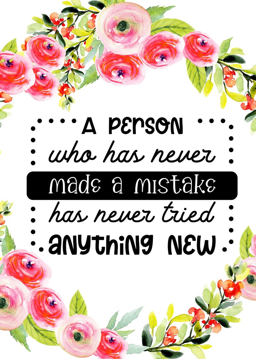 'Made a mistake' Poster by Juliana RW | Displate