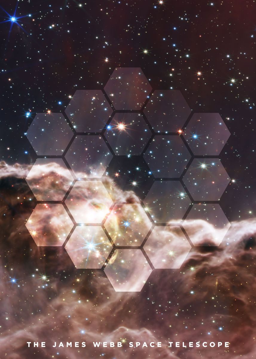 'James Webb Telescope' Poster by The Fire | Displate
