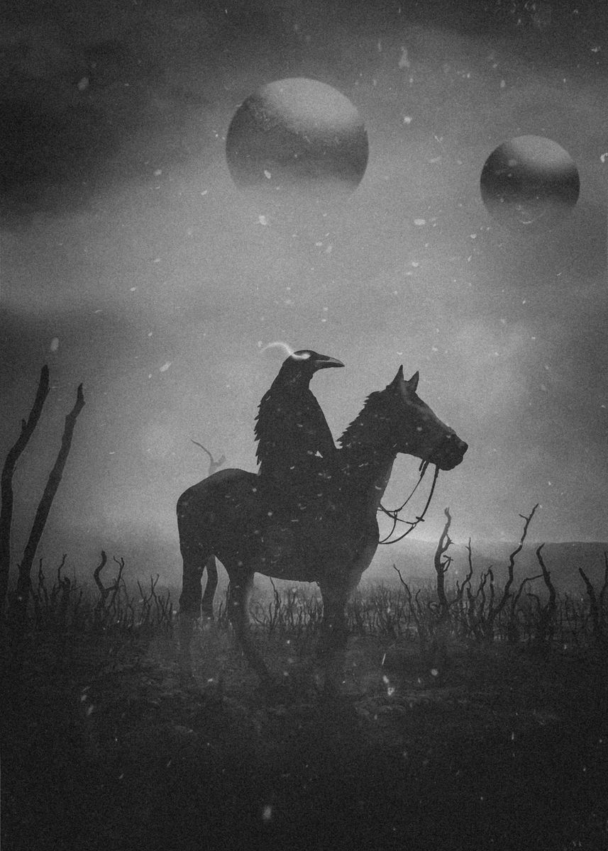 'Crowman' Poster, picture, metal print, paint by AndrejZT | Displate