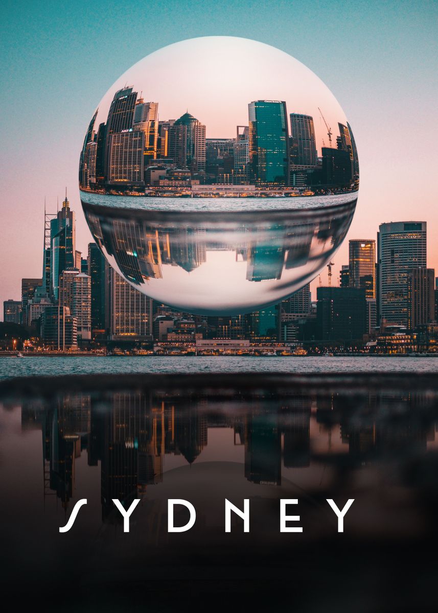 'Sydnet Australia Orb' Poster, picture, metal print, paint by KingTail ...