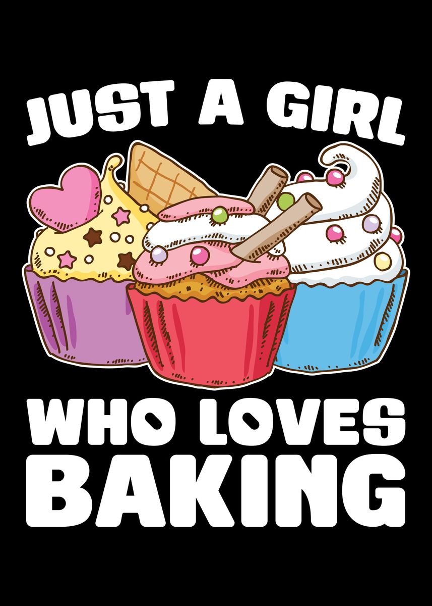'Baking Baker Bakery' Poster, picture, metal print, paint by ...