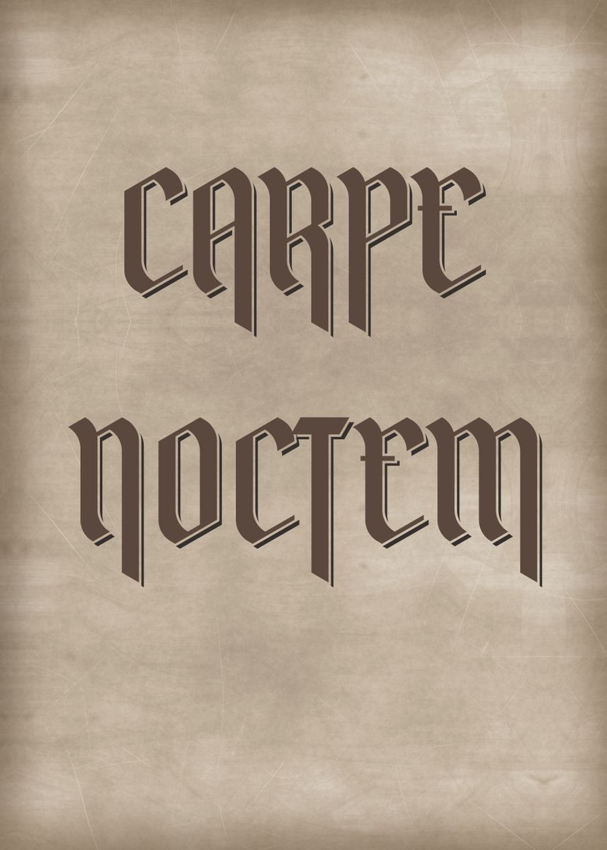 'CARPE NOCTEM' Poster, picture, metal print, paint by XandYart | Displate