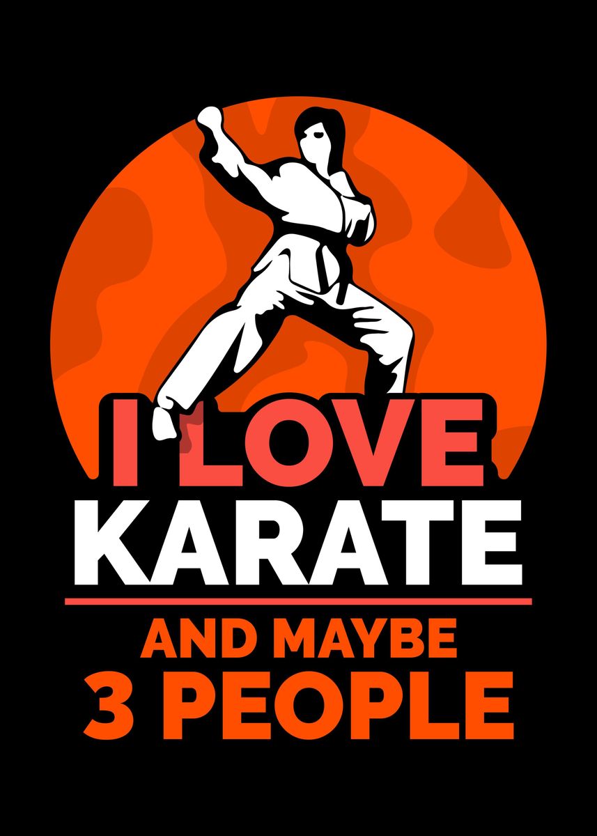 'Karate' Poster, picture, metal print, paint by Sebastian Wünsche ...