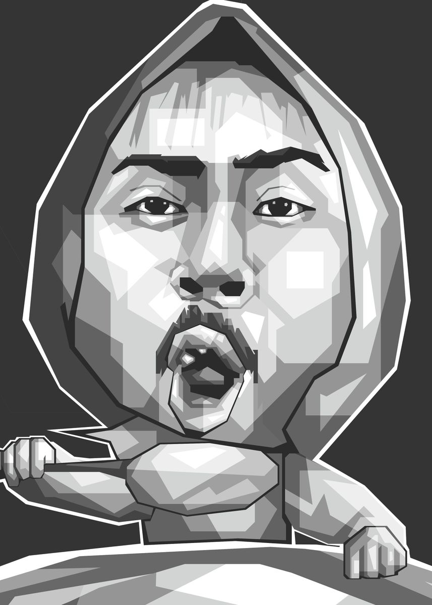 'Silly Face Daddy Art' Poster, picture, metal print, paint by Rizky Dwi ...