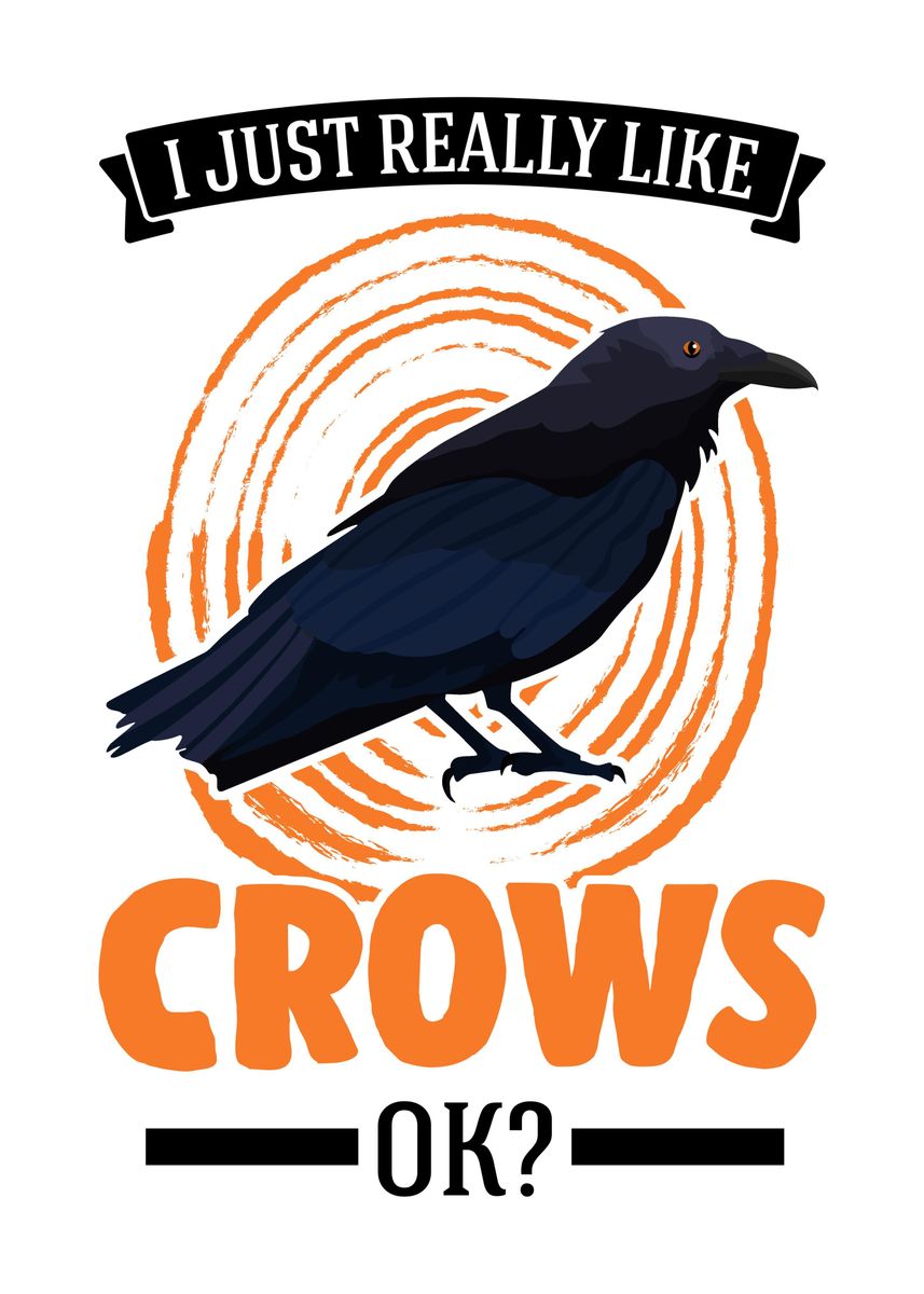 'Crow Raven Carrion Crow Br' Poster, picture, metal print, paint by ...