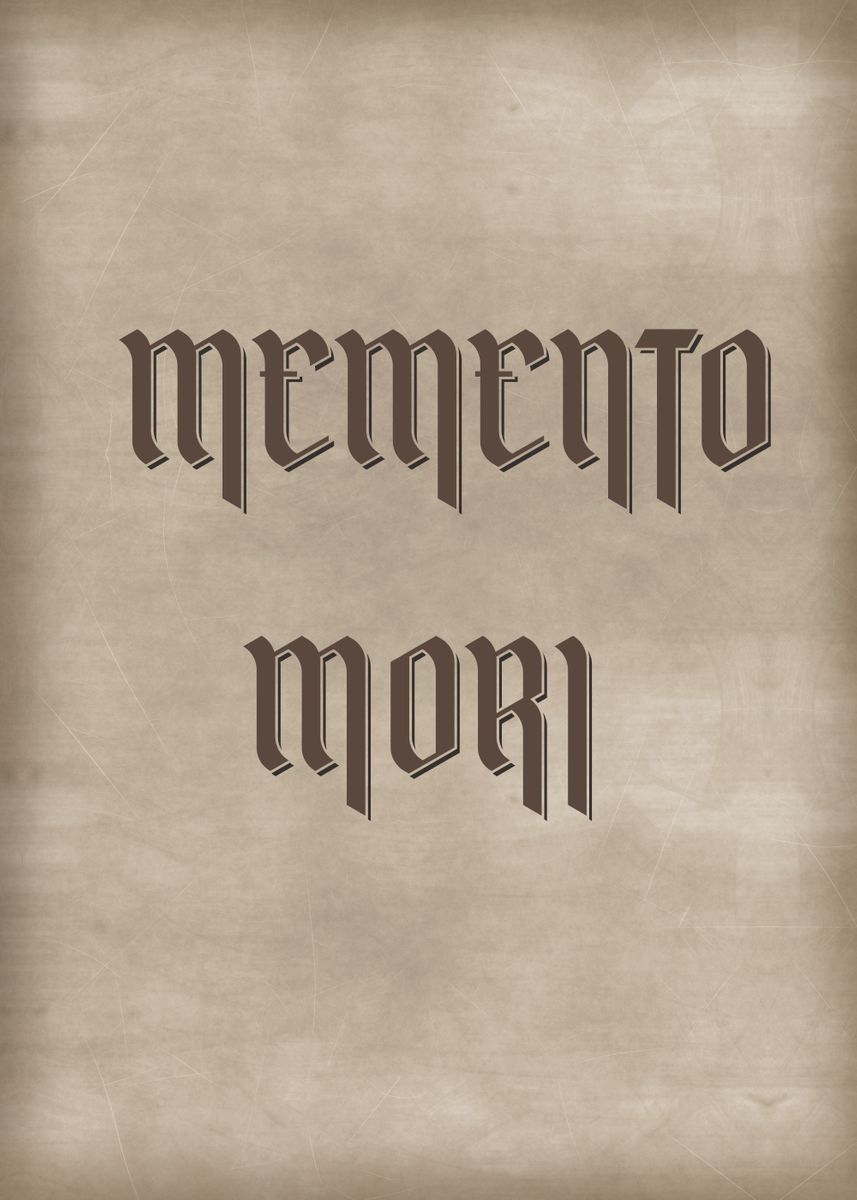 'MEMENTO MORI' Poster, picture, metal print, paint by XandYart | Displate