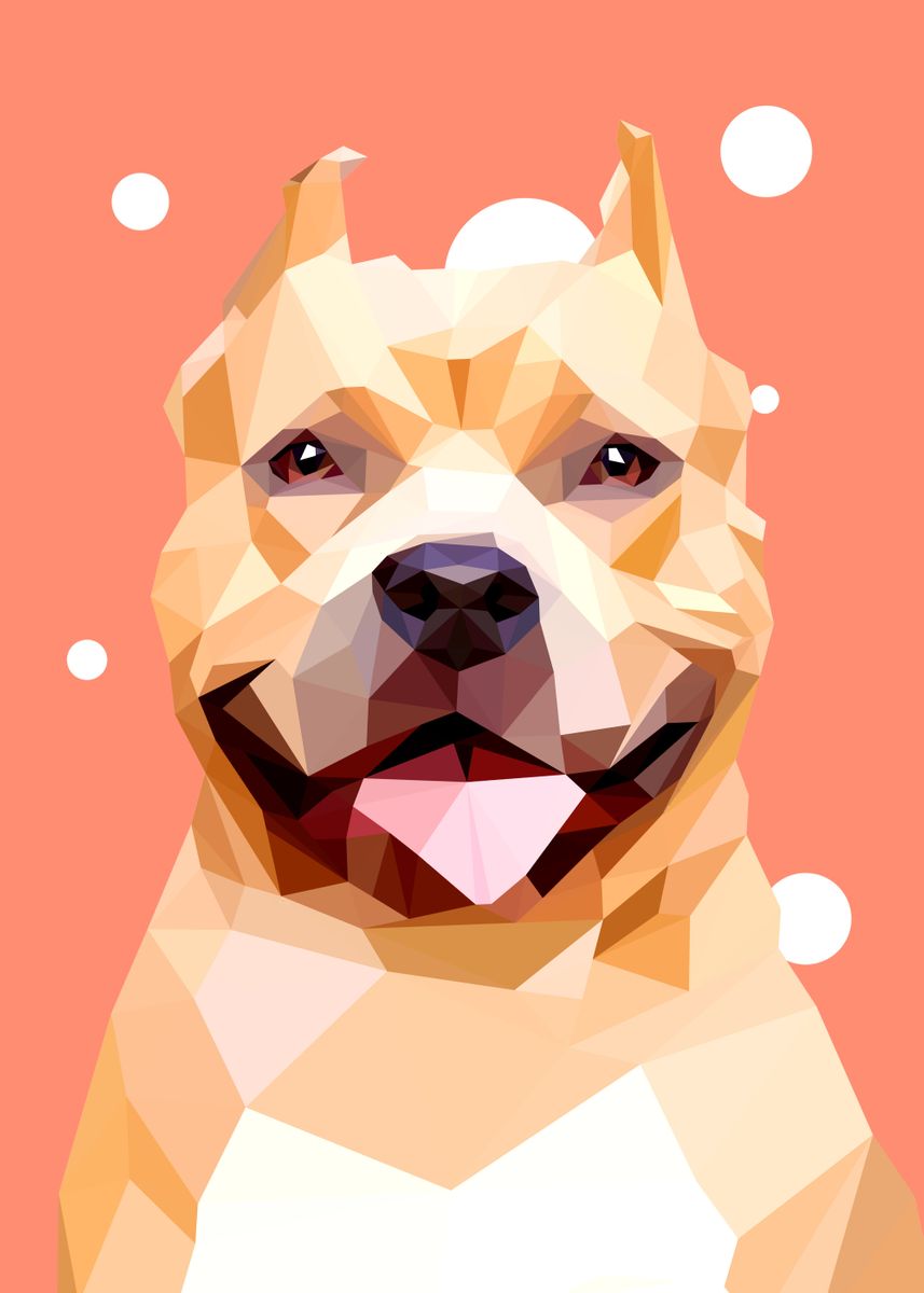 'Pitbull' Poster by Lee Jani | Displate