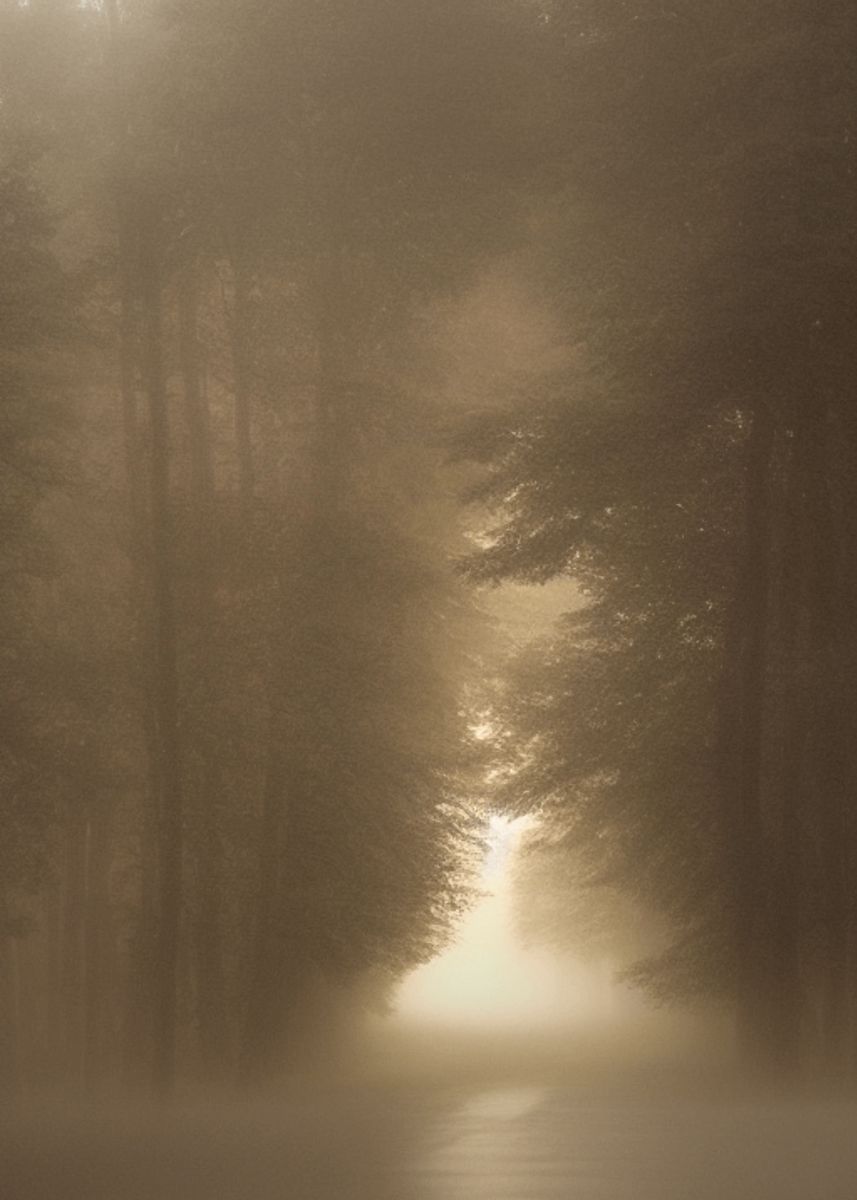 'Forest mist' Poster by Nehemiah Campbell | Displate