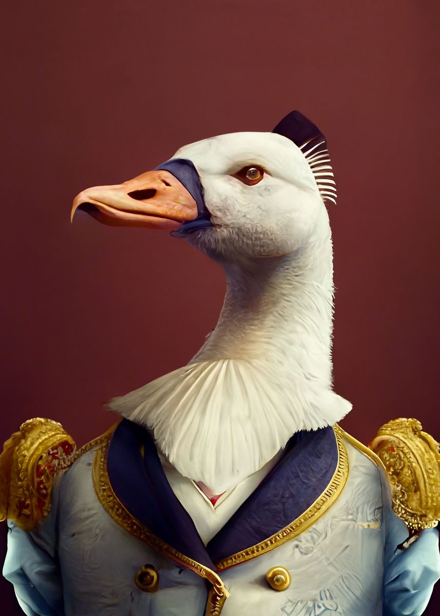 'Prince Duck Royal Painting' Poster, picture, metal print, paint by ...