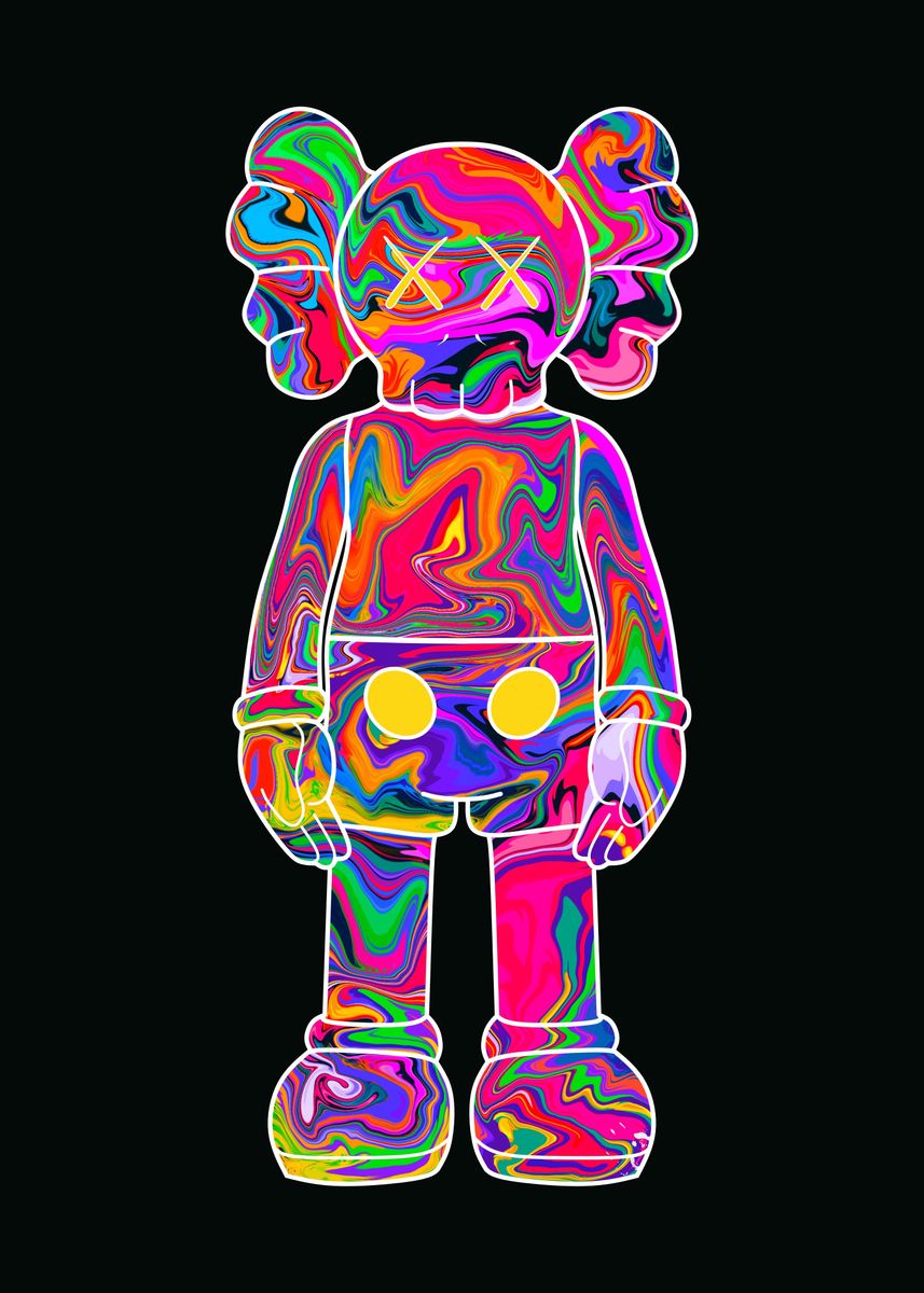 'kaws posters ' Poster, picture, metal print, paint by Boon Edgar ...