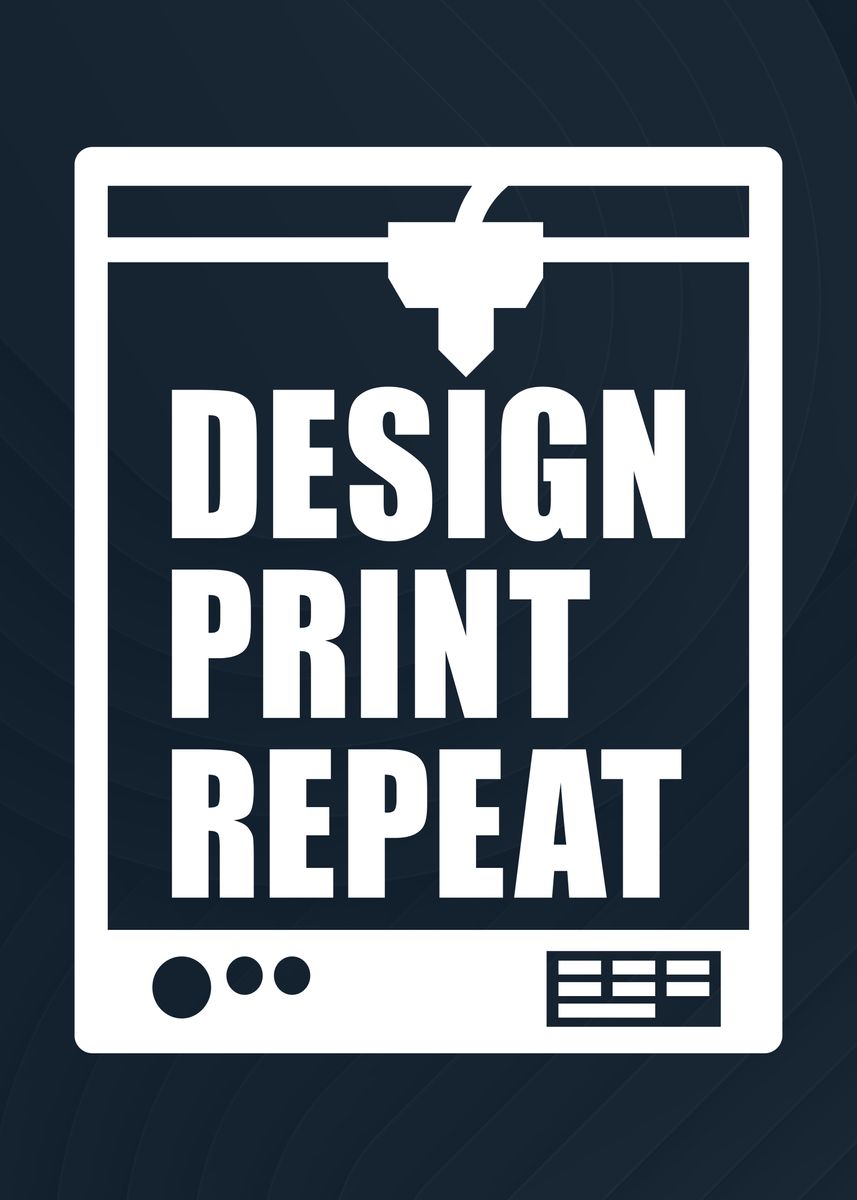 'Design Print Repeat' Poster, picture, metal print, paint by ...