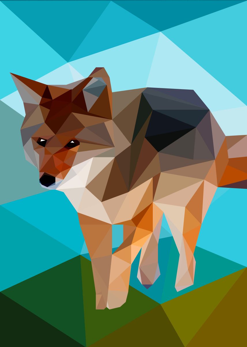 'Wolf' Poster by toan nguyen | Displate