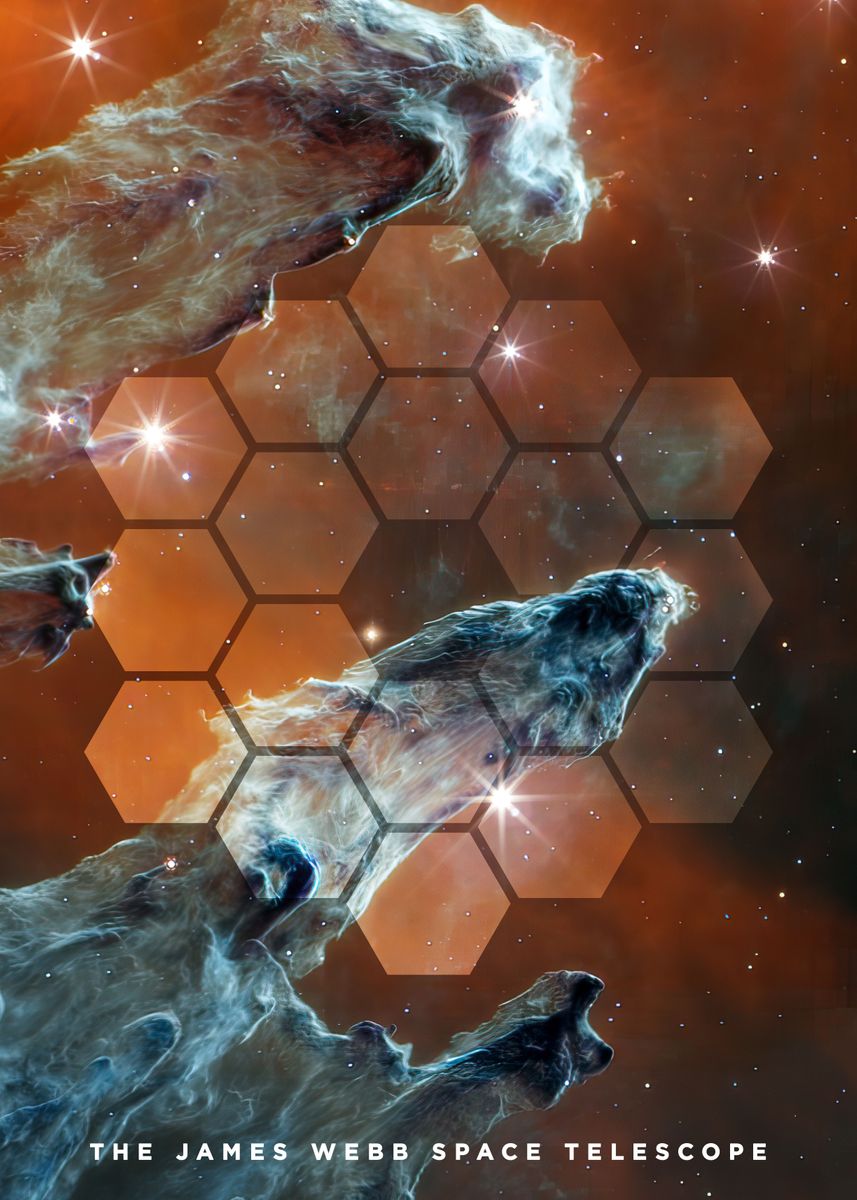 'James Webb Telescope' Poster by The Fire | Displate