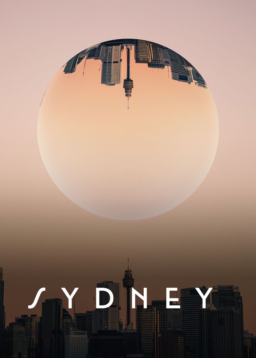 'Sydnet Australia Sphere' Poster, picture, metal print, paint by ...