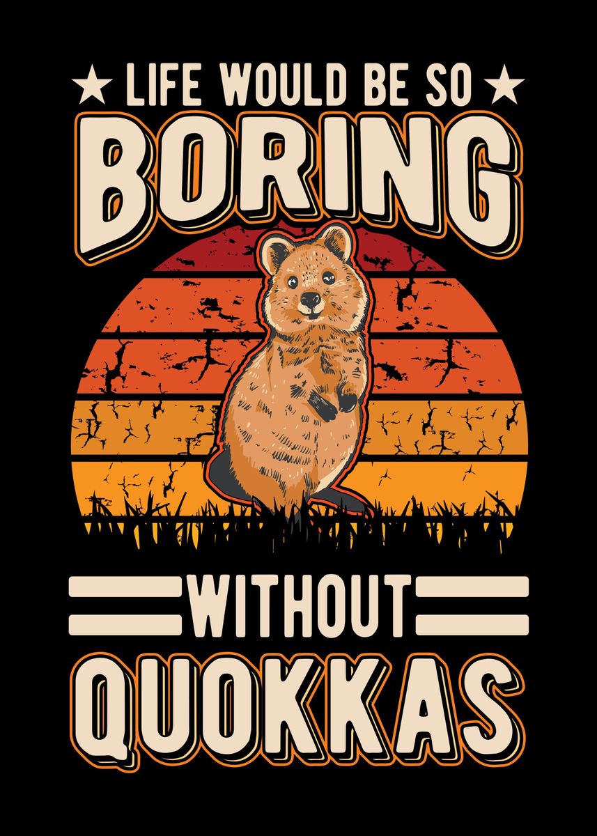 'Quokka Shorttailed Kangar' Poster, picture, metal print, paint by ...