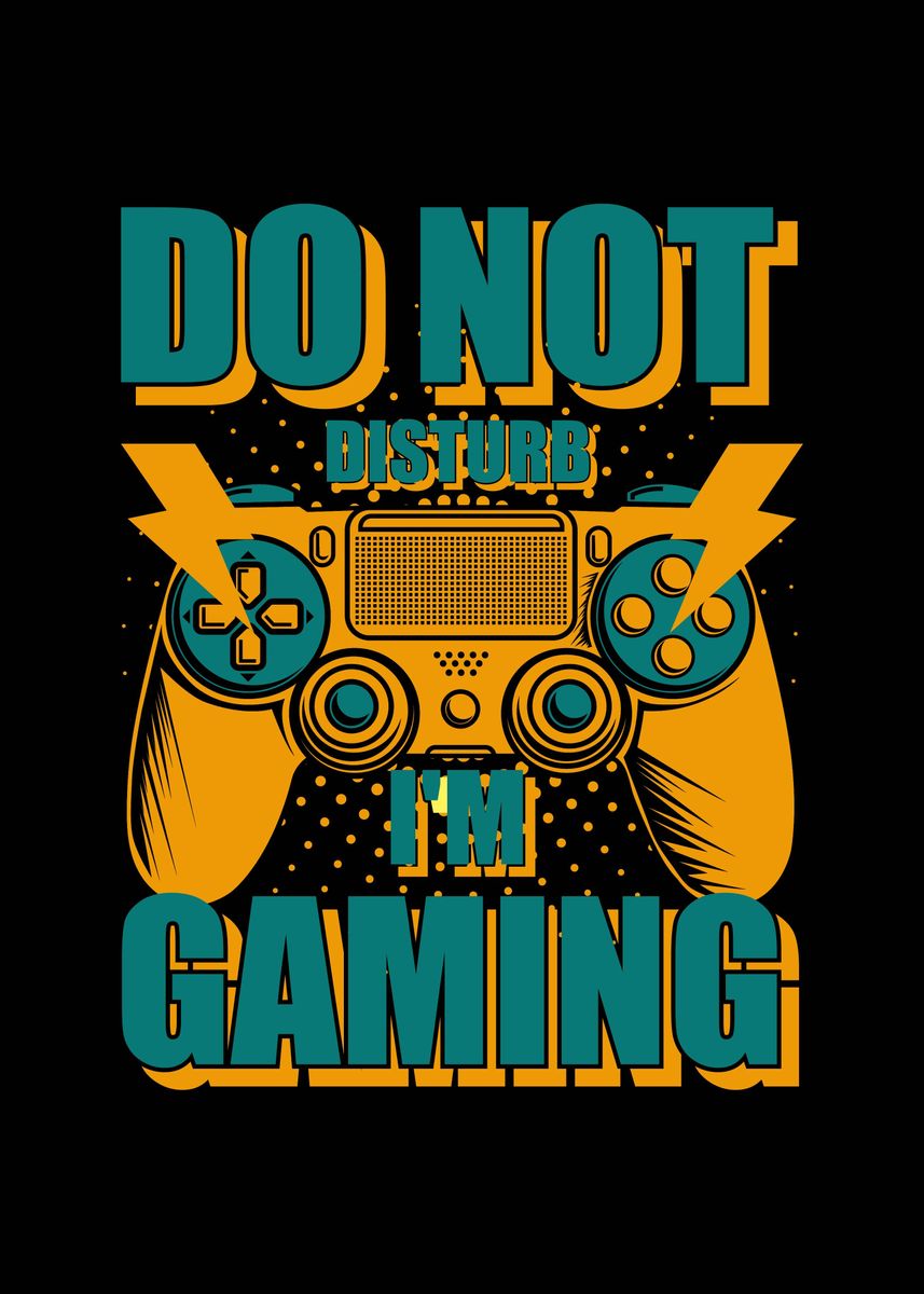 'gamer' Poster, picture, metal print, paint by Selja Cute | Displate