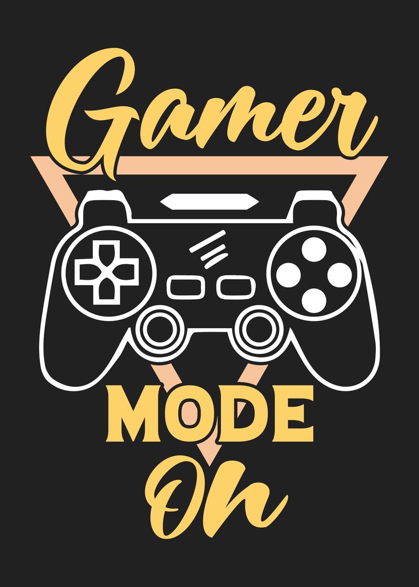 'gamer' Poster, picture, metal print, paint by Selja Cute | Displate