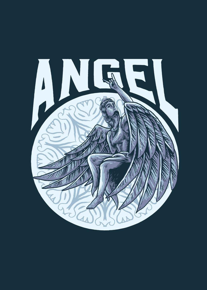 'Rock in Angel' Poster, picture, metal print, paint by Tran Duc Hieu ...