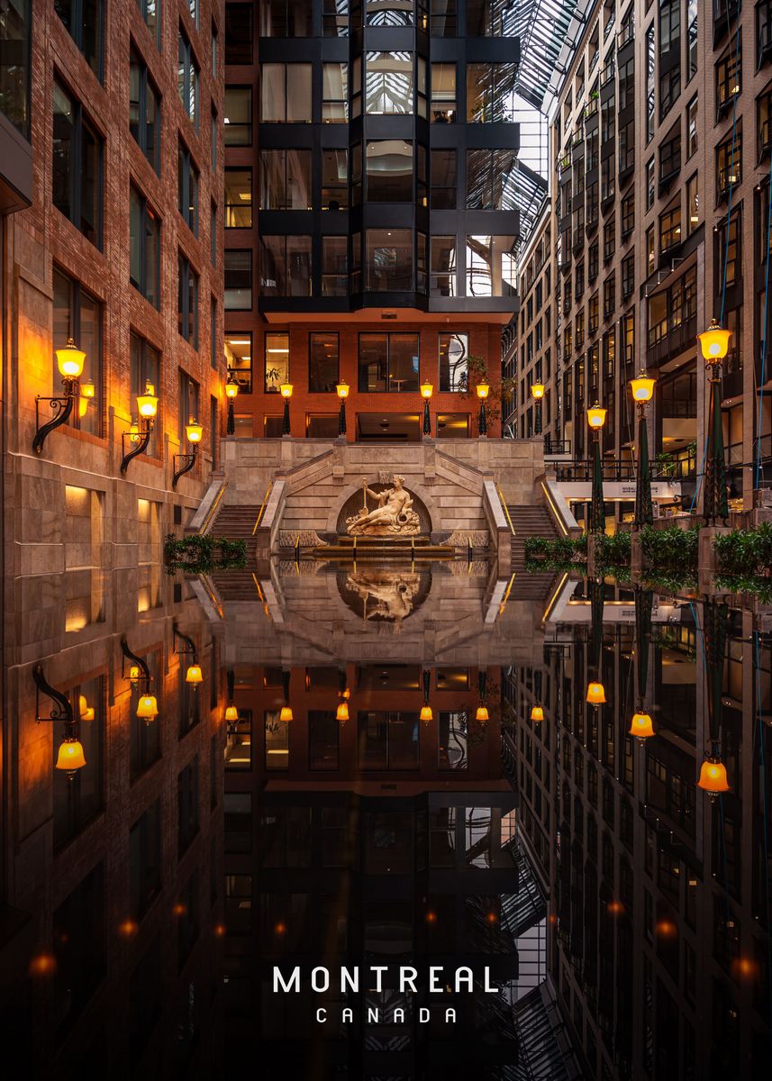 'Montreal ' Poster, picture, metal print, paint by Famous City | Displate