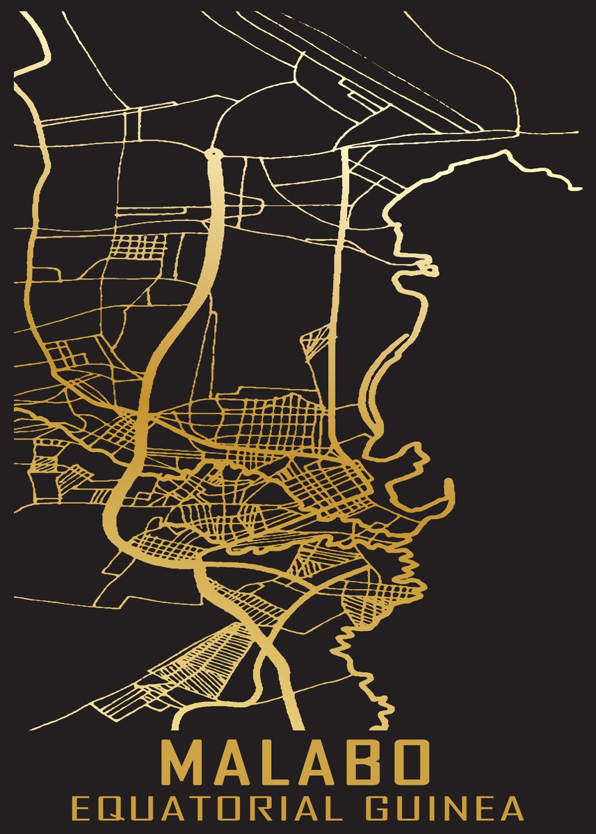 'Malabo Equatorial Guinea' Poster, picture, metal print, paint by ...