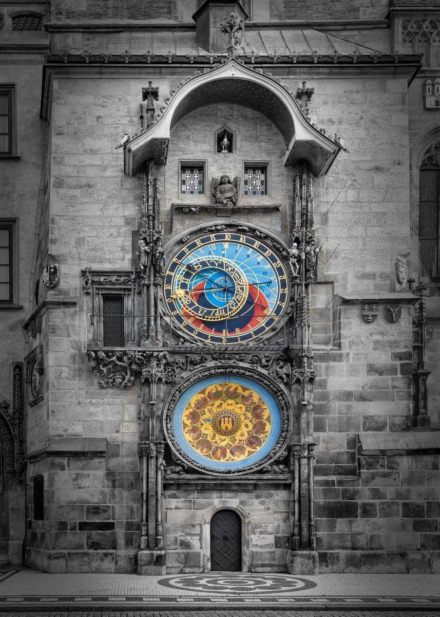 'Prague Orloj ' Poster, picture, metal print, paint by Melanie Viola ...