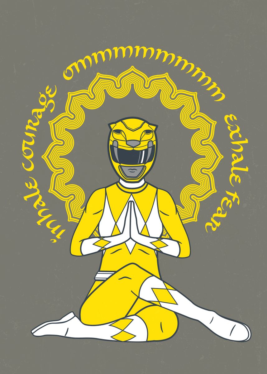 'Ommmm' Poster, picture, metal print, paint by Power Rangers | Displate