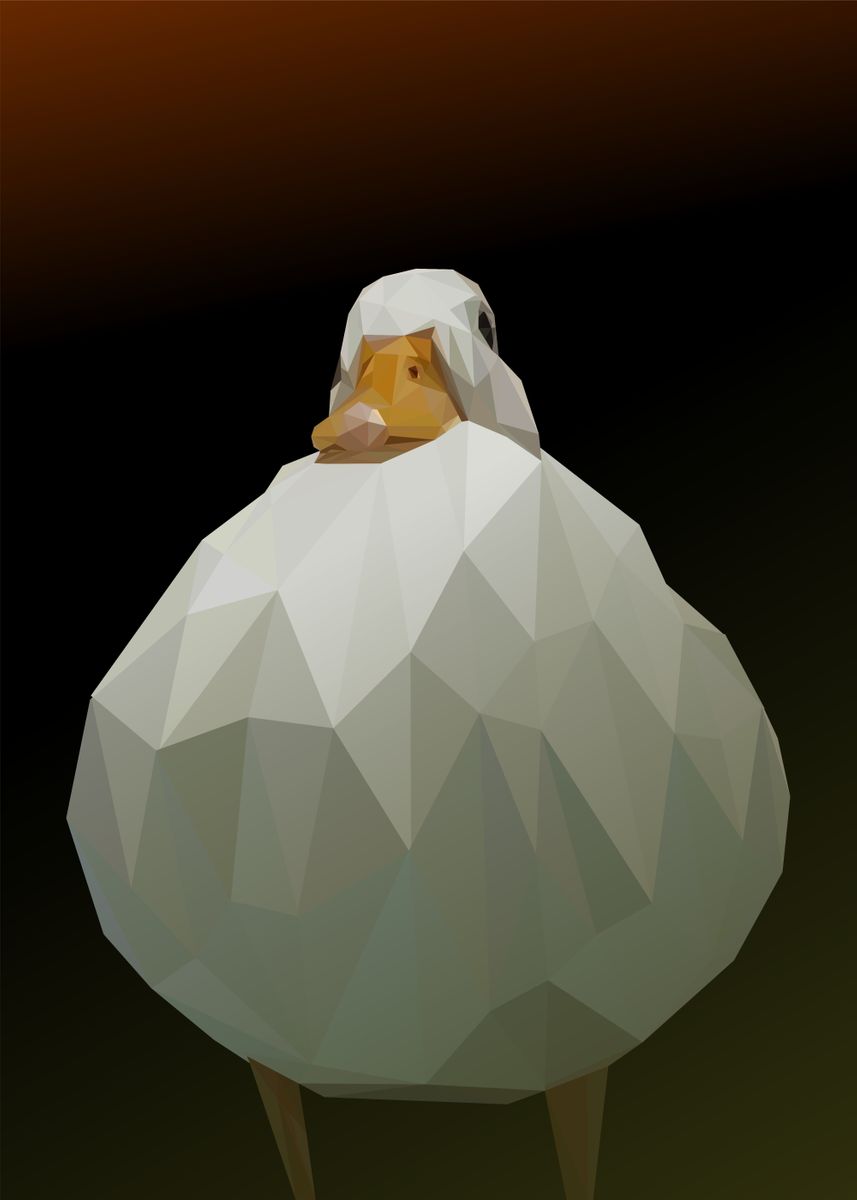 'pathetic' Poster, picture, metal print, paint by Lowpoly Posters ...