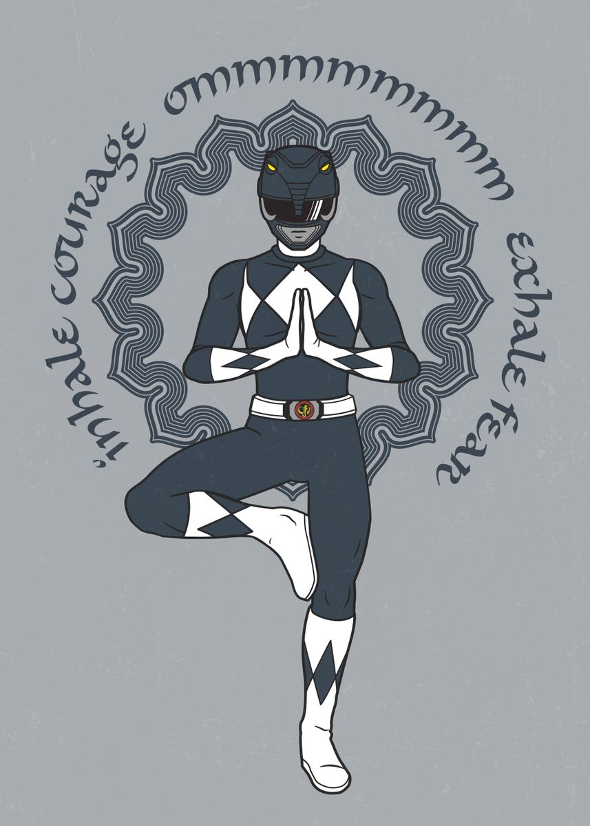 'Inhale Courage' Poster, picture, metal print, paint by Power Rangers ...