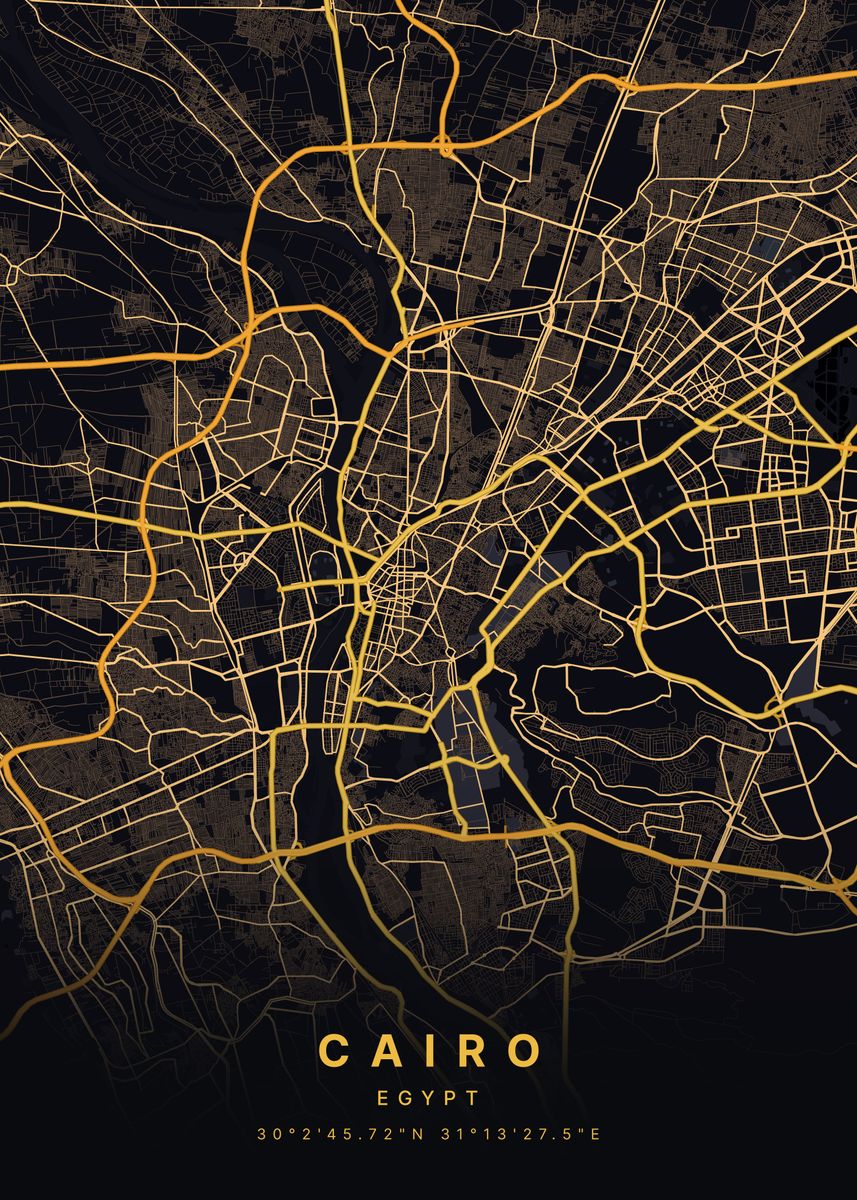 'Cairo Egypt' Poster by Kemi Solaja | Displate
