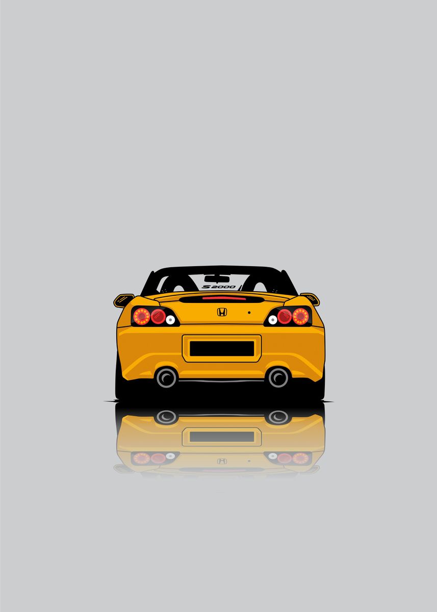 'Art Car honda s2000' Poster, picture, metal print, paint by Dodi ...