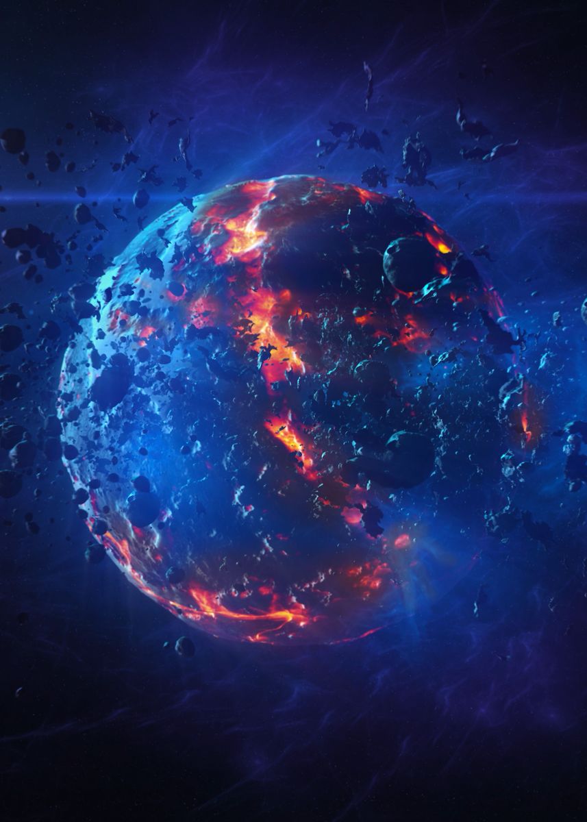 'Planet Formation Universe' Poster, picture, metal print, paint by ...