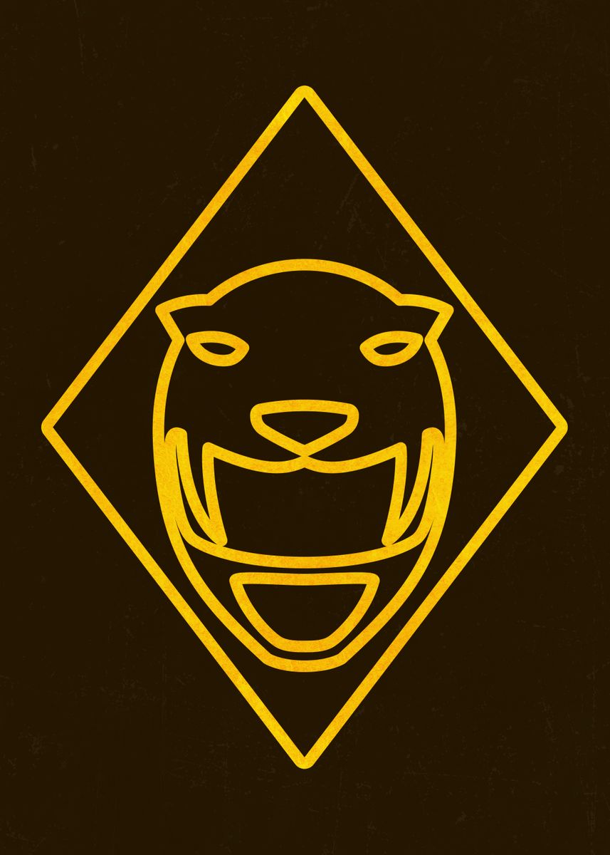 'Yellow Ranger 1993 Helmet' Poster, picture, metal print, paint by ...