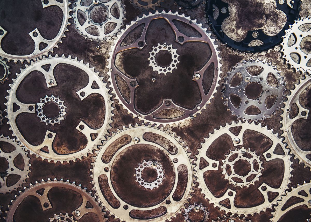 'Clock Cogs and gears' Poster by Sam Brady | Displate