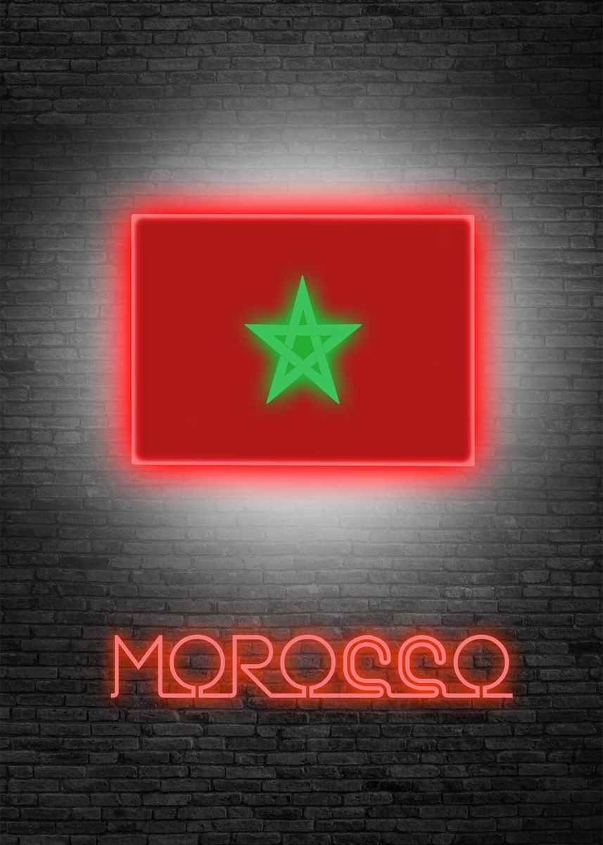 'MOROCCO ' Poster, picture, metal print, paint by TroisiemeOeil | Displate