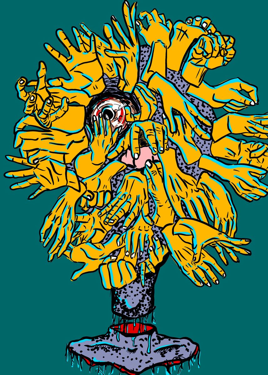 'Paranoid' Poster by adi rama | Displate