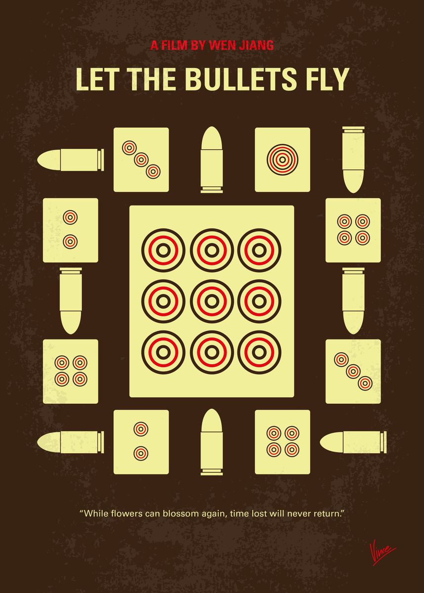 'No1331 My Let the Bullets ' Poster, picture, metal print, paint by ...