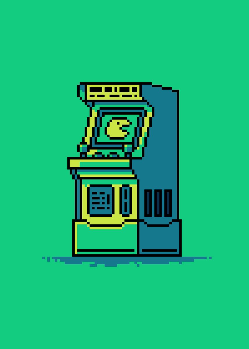'Arcade Pixel' Poster, picture, metal print, paint by Noval Charlie ...