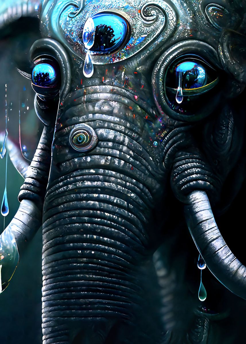 'Robo Machine Elephant' Poster by Misbahul Munir | Displate