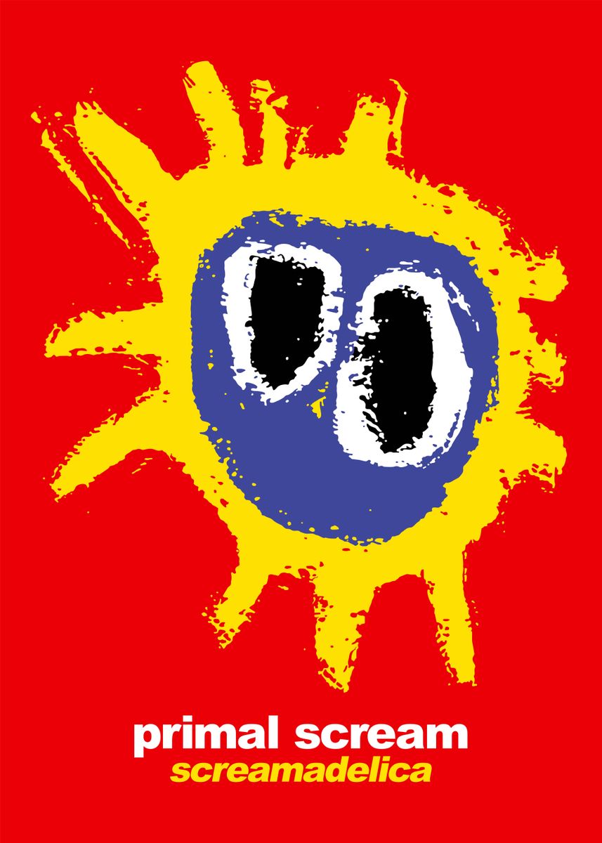 'Primal Scream Band' Poster, picture, metal print, paint by supergaff ...