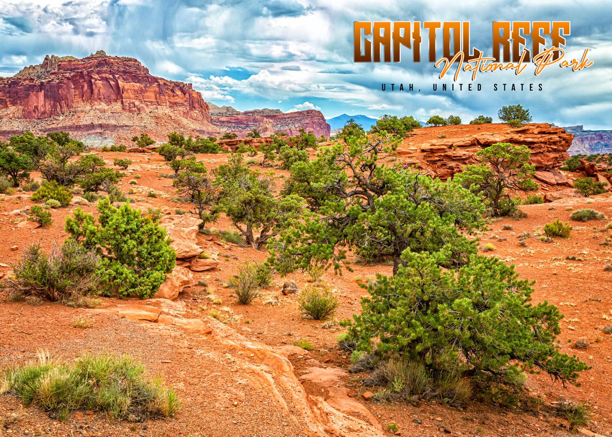'Capitol Reef National Park' Poster by Gestalt Imagery | Displate